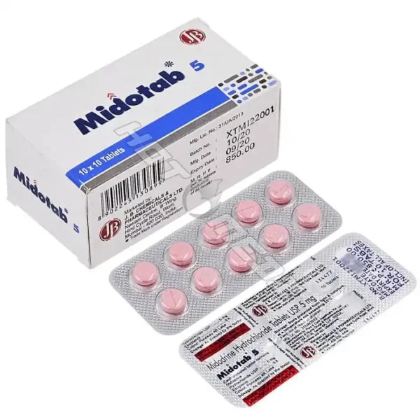 Midotab 5 Mg (Midodrine) - Hotmedz