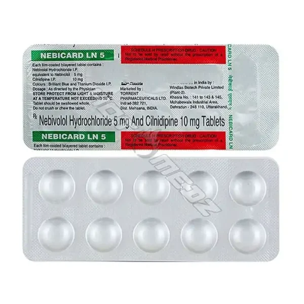 Nebicard LN 5 Mg (Nebivolol/Cilnidipine) - Hotmedz